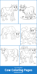 Cow Coloring Pages for Kids – Free Printables - Kids Art & Craft