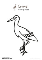 Crane Coloring Pages For Kids – Free Printables - Kids Art & Craft