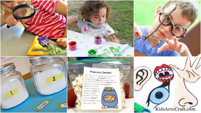 Creative Ways to Teach Five Senses - Kids Art & Craft