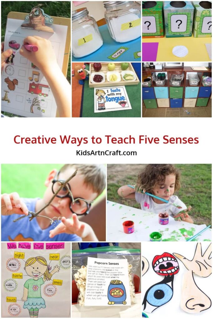 Creative Ways to Teach Five Senses - Kids Art & Craft