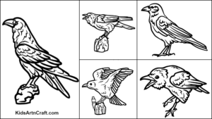 Crow Coloring Pages for Kids – Free Printables - Kids Art & Craft