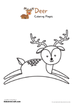 Deer Coloring Pages for Kids – Free Printables - Kids Art & Craft