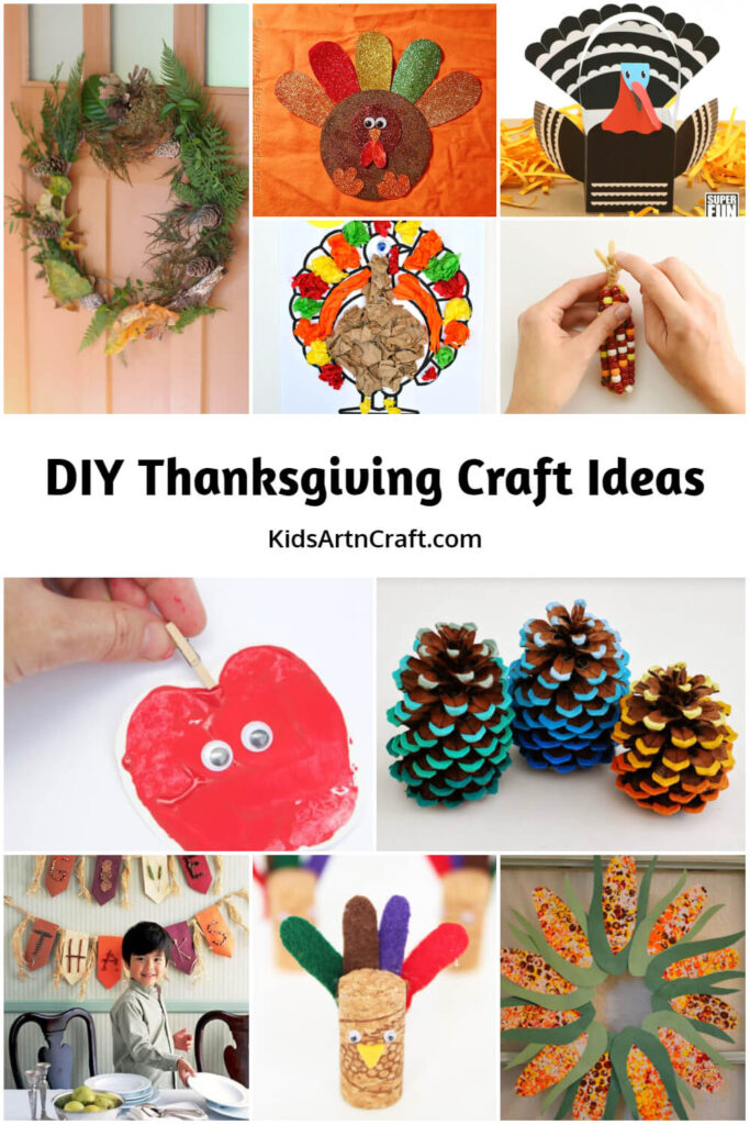 DIY Thanksgiving Craft Ideas - Kids Art & Craft