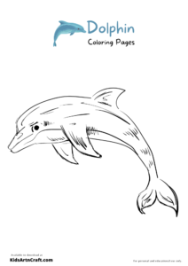Dolphin Coloring Pages for Kids – Free Printables - Kids Art & Craft