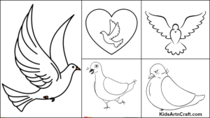 Dove Coloring Pages For Kids – Free Printables - Kids Art & Craft
