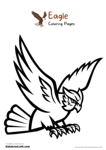 Eagle Coloring Pages for Kids – Free Printables - Kids Art & Craft