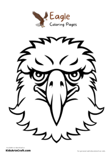 Eagle Coloring Pages for Kids – Free Printables - Kids Art & Craft
