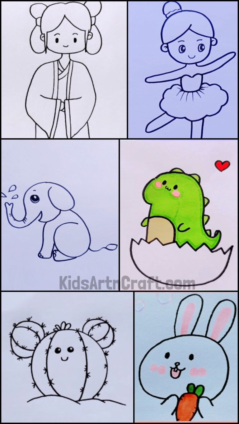 Easy Drawing Ideas For 4 Year Old Kids - Kids Art & Craft