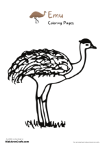 Emu Coloring Pages For Kids – Free Printables - Kids Art & Craft