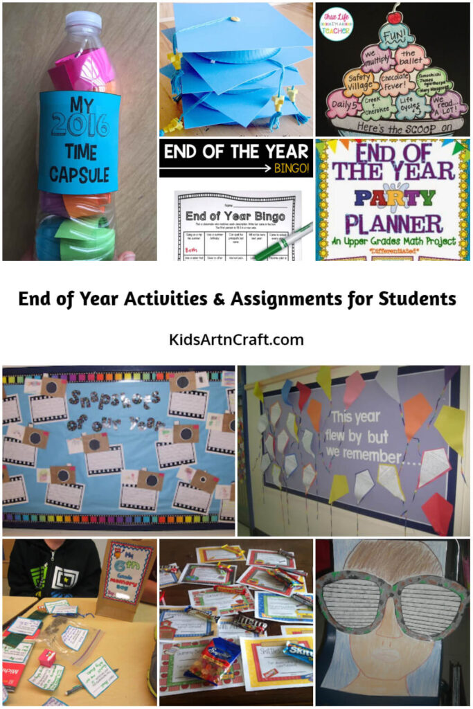 End of Year Activities & Assignments for Students - Kids Art & Craft