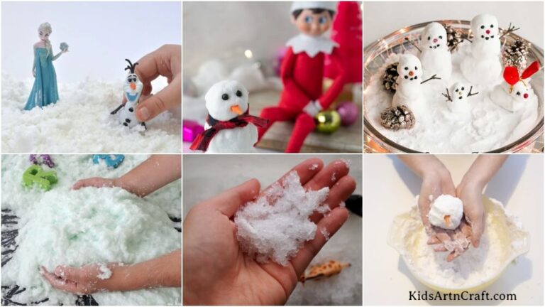 Fake Snow Recipes for Kids - Kids Art & Craft