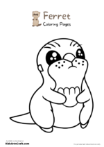 Ferret Coloring Pages For Kids – Free Printables - Kids Art & Craft