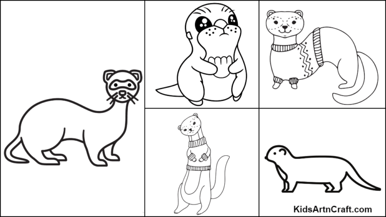 Ferret Coloring Pages For Kids – Free Printables - Kids Art & Craft