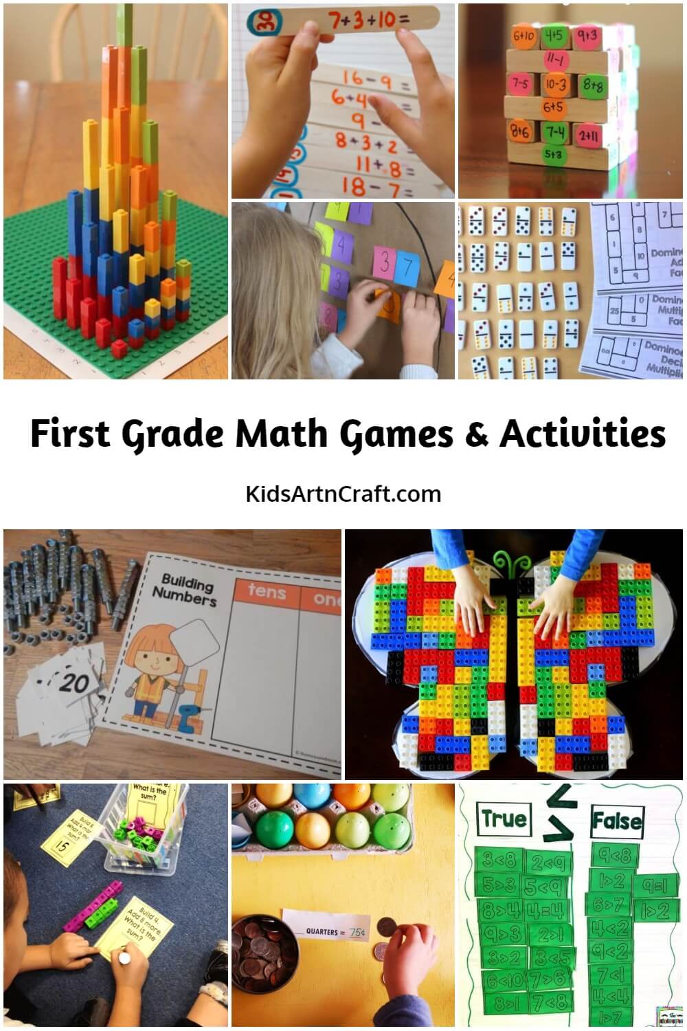 First Grade Math Games and Activities - Kids Art & Craft