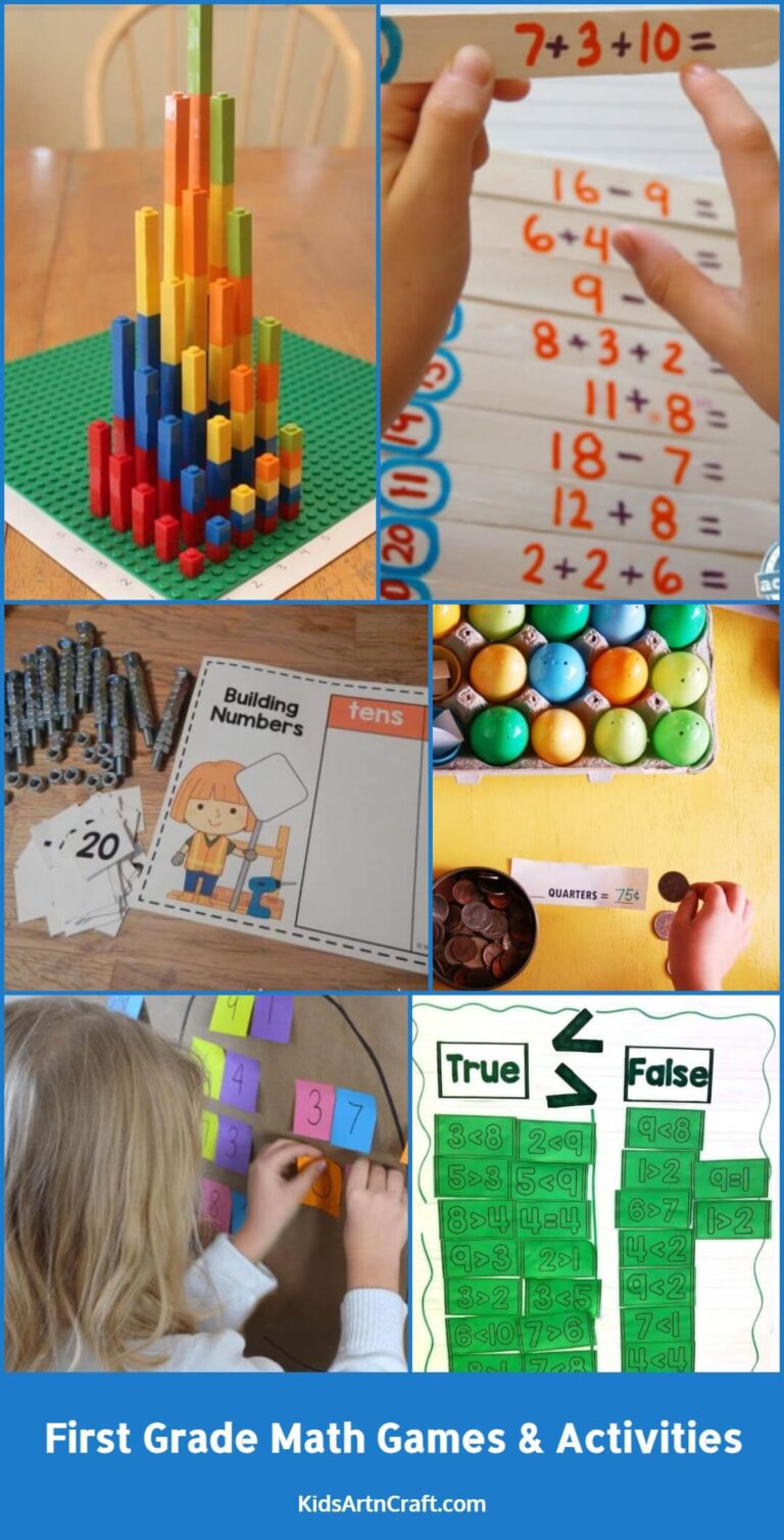 First Grade Math Games and Activities - Kids Art & Craft