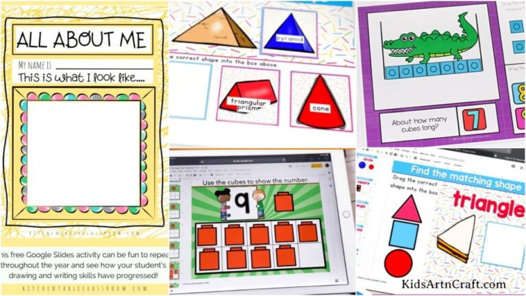 Free Google Slides for Math Activities - Kids Art & Craft