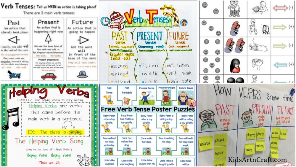Fun Activities For Teaching Verbs Kids Art Craft