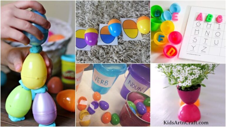 Fun Activities With Plastic Easter Eggs - Kids Art & Craft
