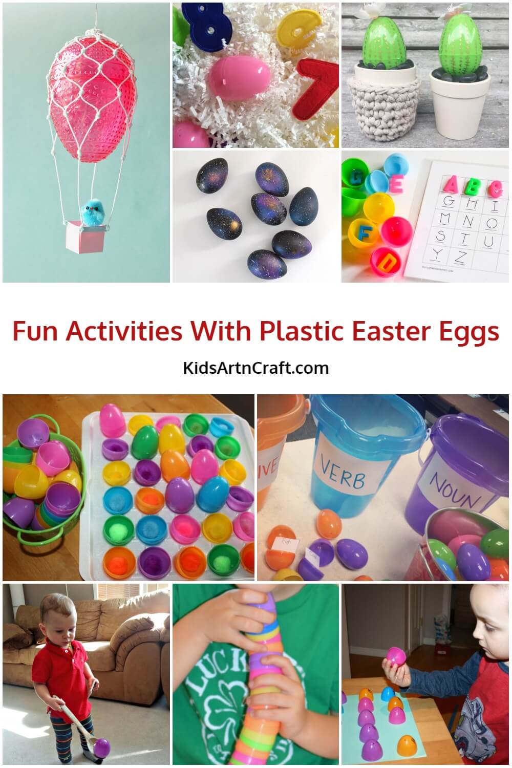 Fun Activities With Plastic Easter Eggs - Kids Art & Craft