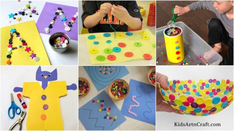 Fun Button Activities for Kids - Kids Art & Craft