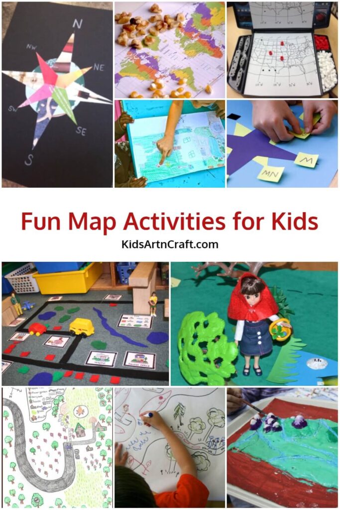 Fun Map Activities for Kids - Kids Art & Craft