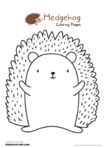 Hedgehog Coloring Pages For Kids – Free Printables - Kids Art & Craft