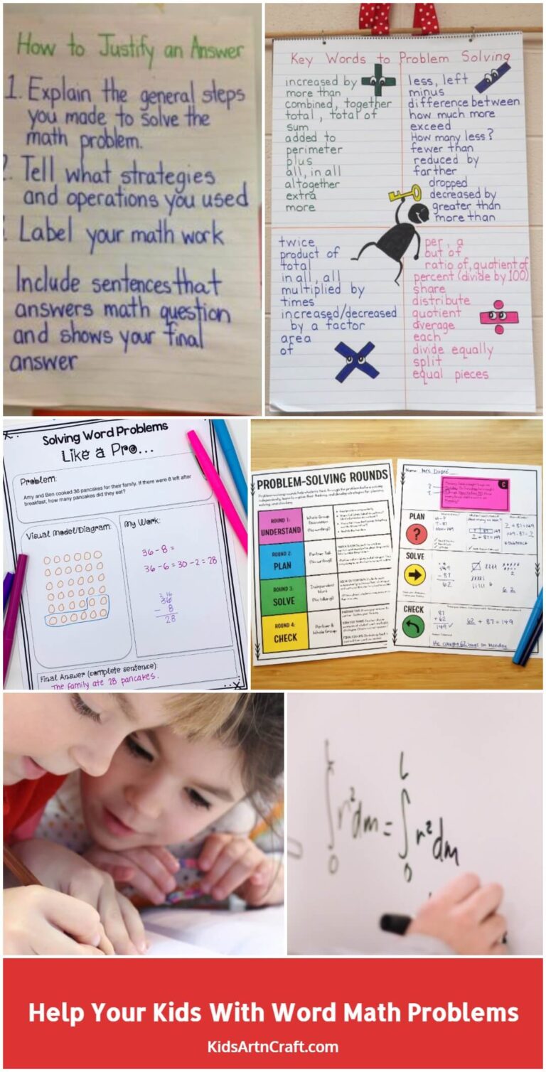 How to Help Your Kids With Word Math Problems - Kids Art & Craft