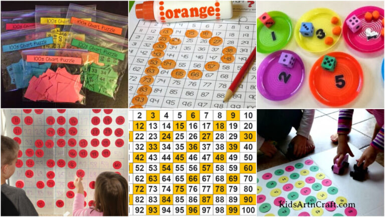 Hundreds Chart Activities for Kids - Kids Art & Craft