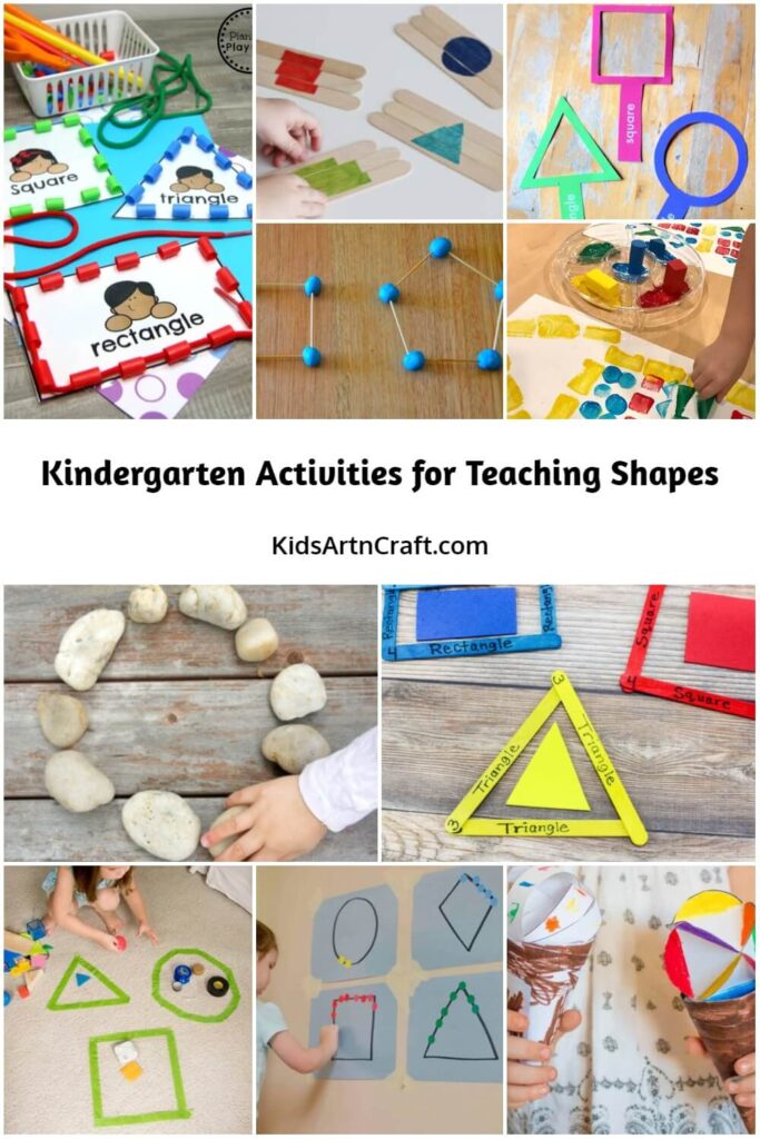 Kindergarten Activities for Teaching Shapes - Kids Art & Craft