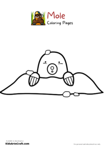 Mole Coloring Pages For Kids – Free Printables - Kids Art & Craft