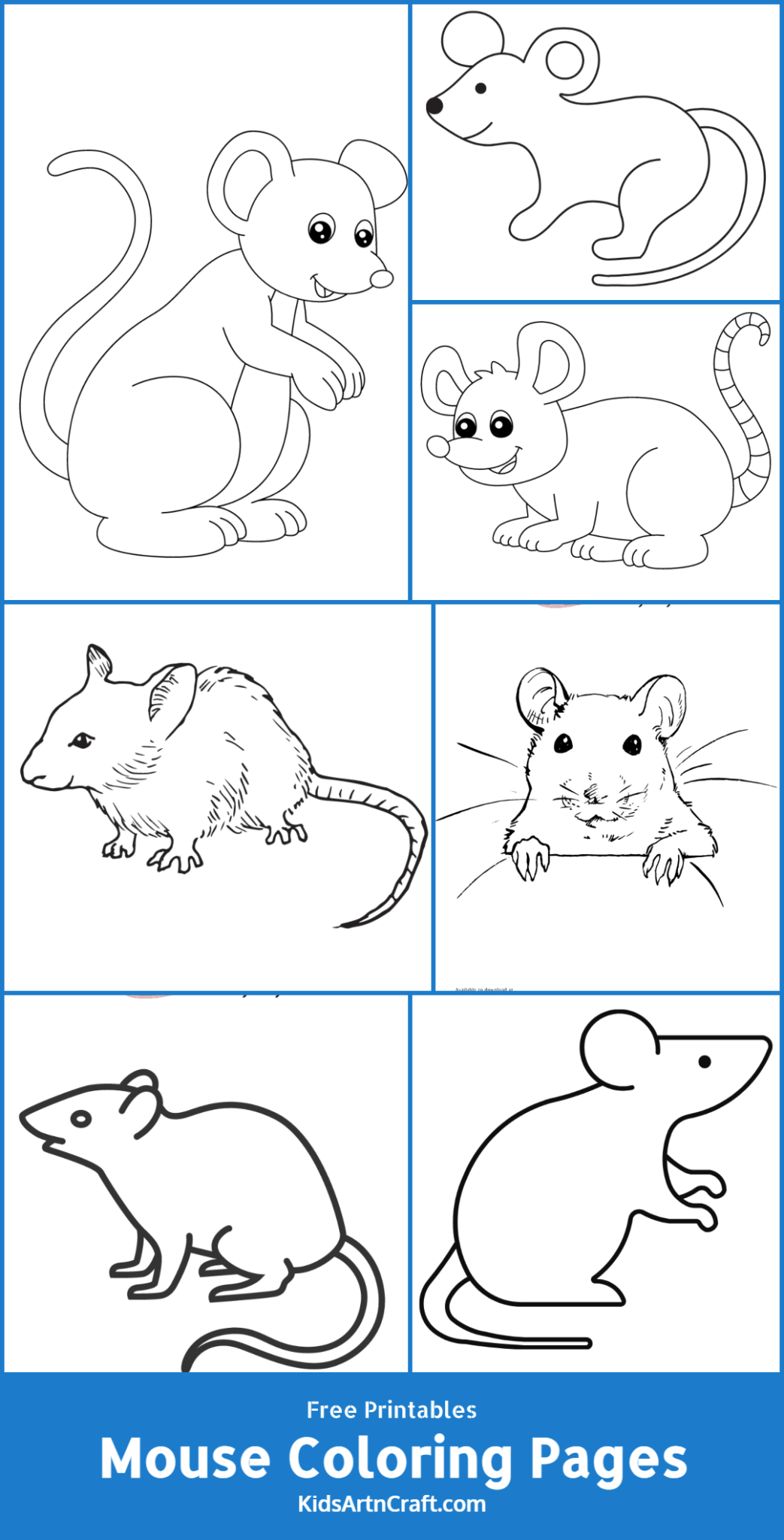 Mouse Coloring Pages For Kids – Free Printables - Kids Art & Craft