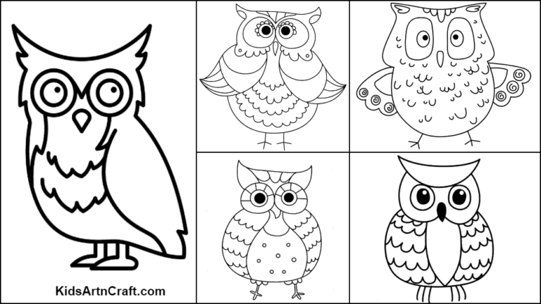 Owl Coloring Pages For Kids – Free Printables - Kids Art & Craft