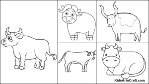 Ox Coloring Pages For Kids – Free Printables - Kids Art & Craft