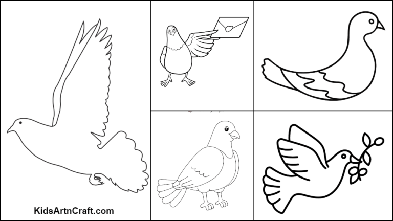 Pigeon Coloring Pages For Kids – Free Printables - Kids Art & Craft
