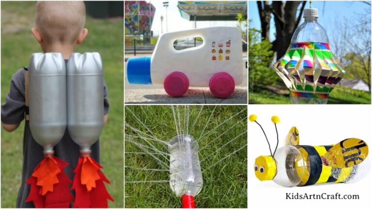 Plastic Bottle Crafts for Kids - Kids Art & Craft