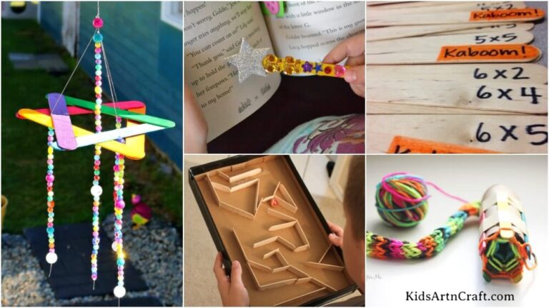 Popsicle Sticks Projects and Ideas for School - Kids Art & Craft
