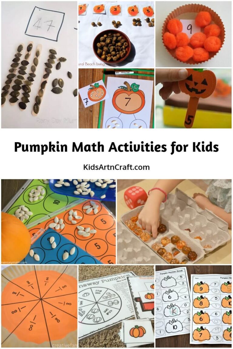 Pumpkin Math Activities for Kids - Kids Art & Craft