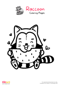 Raccoon Coloring Pages For Kids – Free Printables - Kids Art & Craft