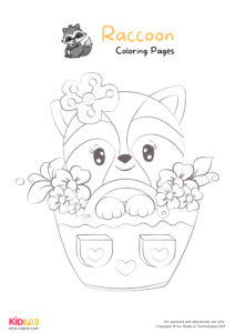 Raccoon Coloring Pages For Kids – Free Printables - Kids Art & Craft