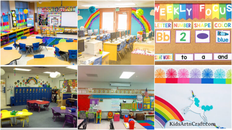 Rainbow Bulletin Boards for Classroom - Kids Art & Craft