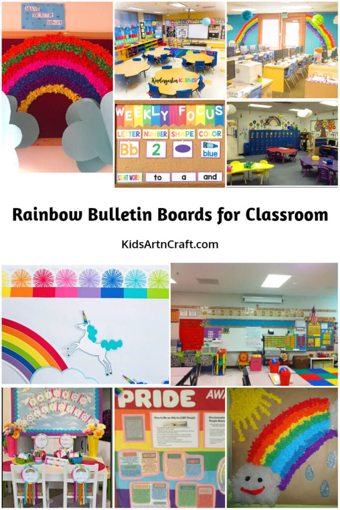 Rainbow Bulletin Boards for Classroom - Kids Art & Craft