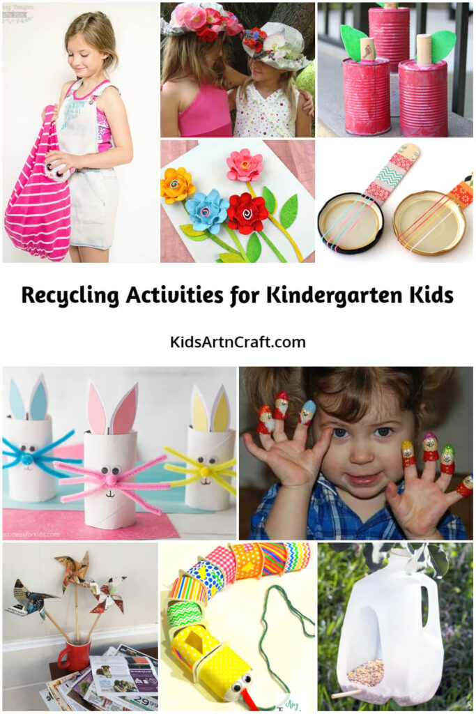 Recycling Activities for Kindergarten Kids - Kids Art & Craft