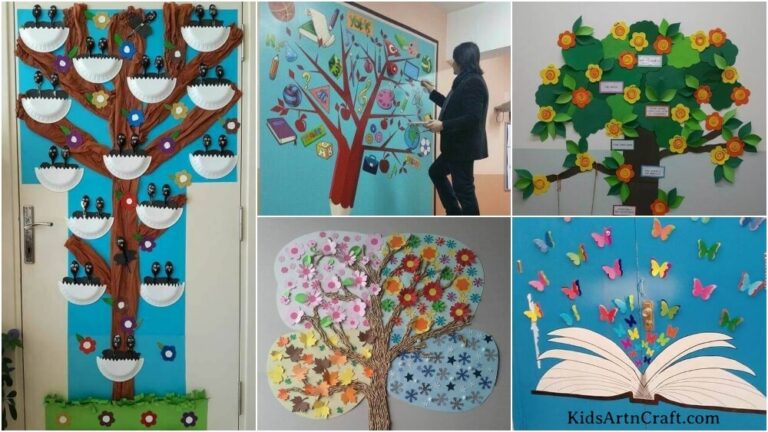 School Decoration Ideas for Walls & Doors - Kids Art & Craft