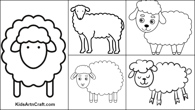 Sheep Coloring Pages For Kids – Free Printables - Kids Art & Craft