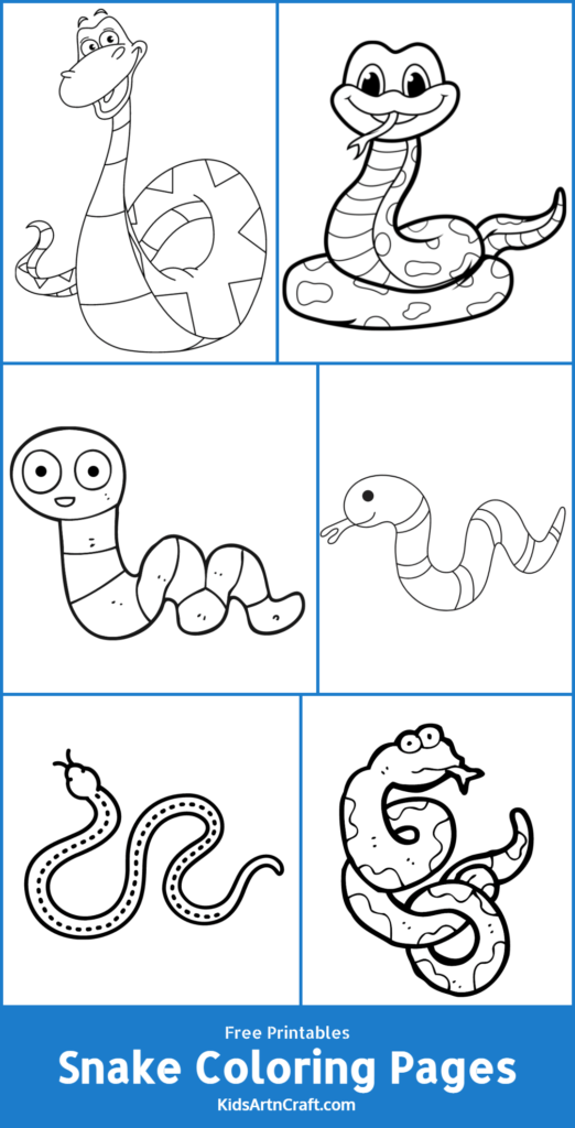 Snake Coloring Pages For Kids – Free Printables - Kids Art & Craft