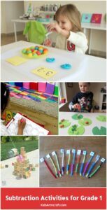 Subtraction Activities for Grade 1 - Kids Art & Craft