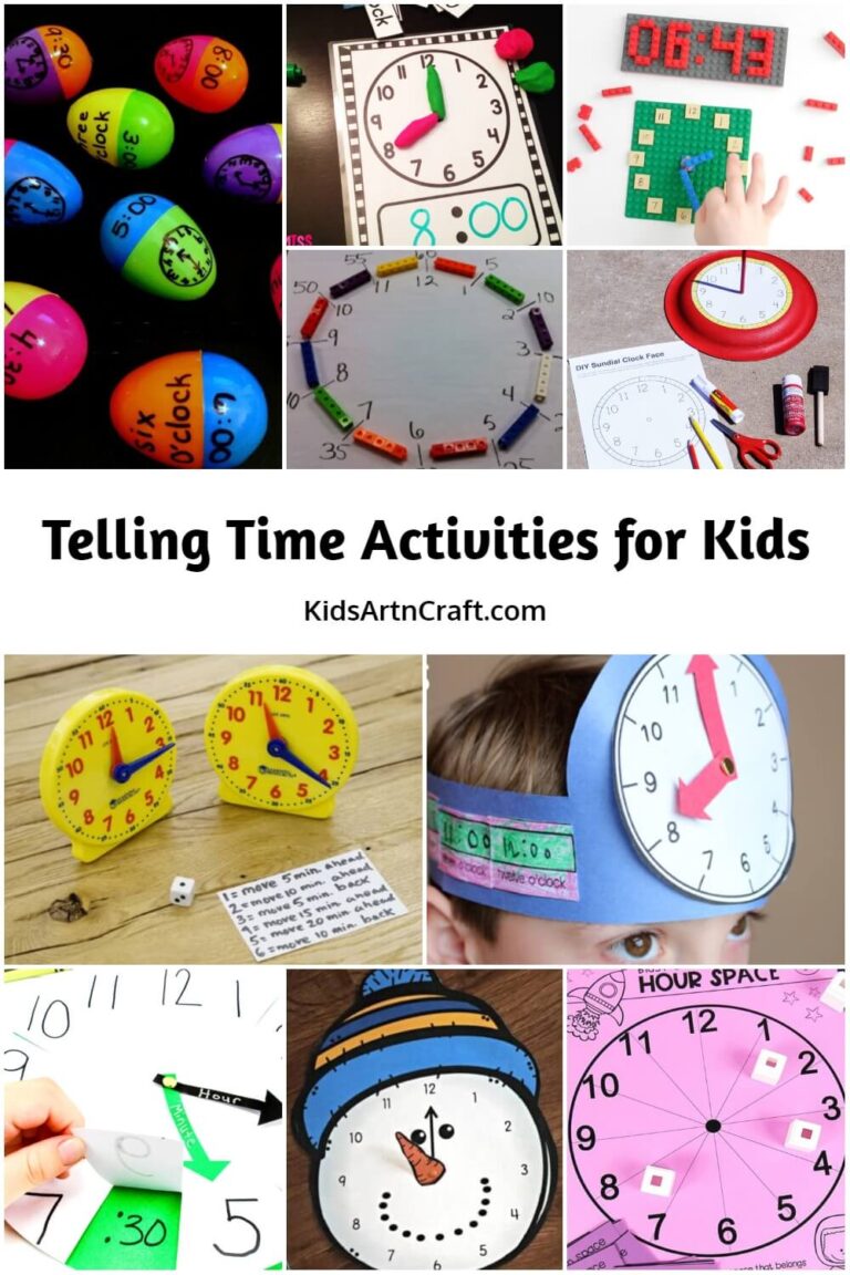 Telling Time Activities for Kids - Kids Art & Craft