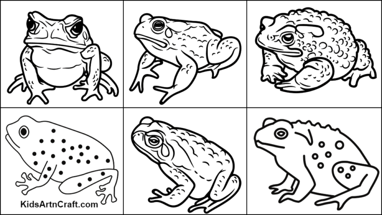 Toad Coloring Pages For Kids – Free Printables - Kids Art & Craft