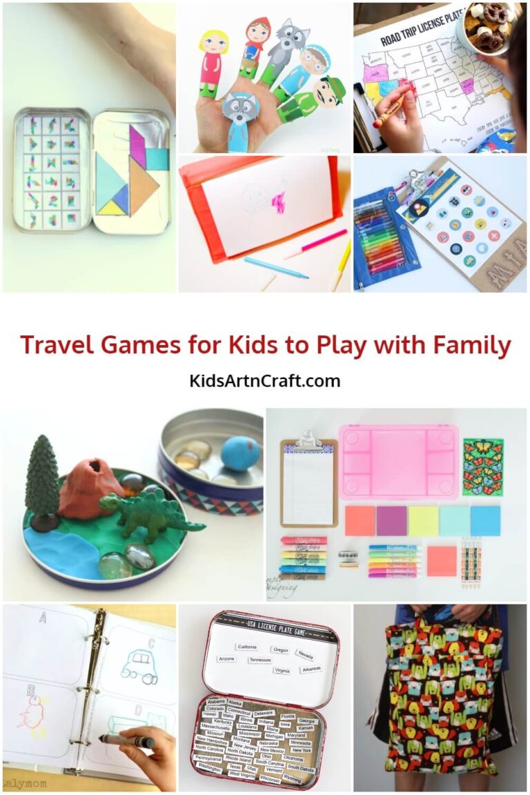 Travel Games for Kids to Play with Family - Kids Art & Craft