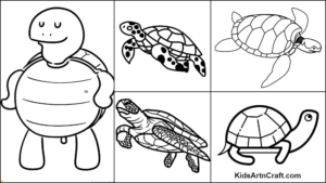 Turtle Coloring Pages For Kids – Free Printables - Kids Art & Craft